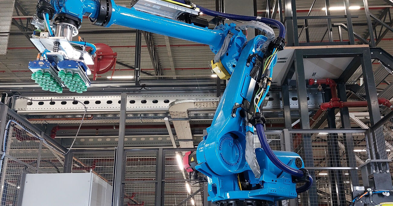 Installation of a new intelligent robot depalletizer