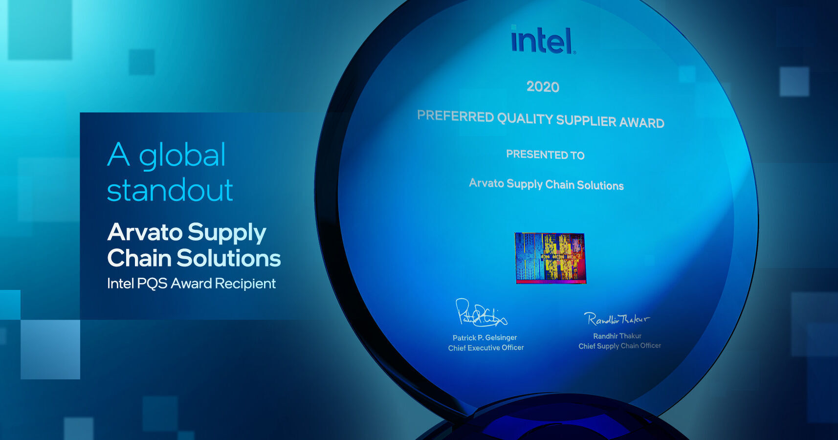 Intel Preferred Quality Supplier Award 2020 erhalten – Arvato